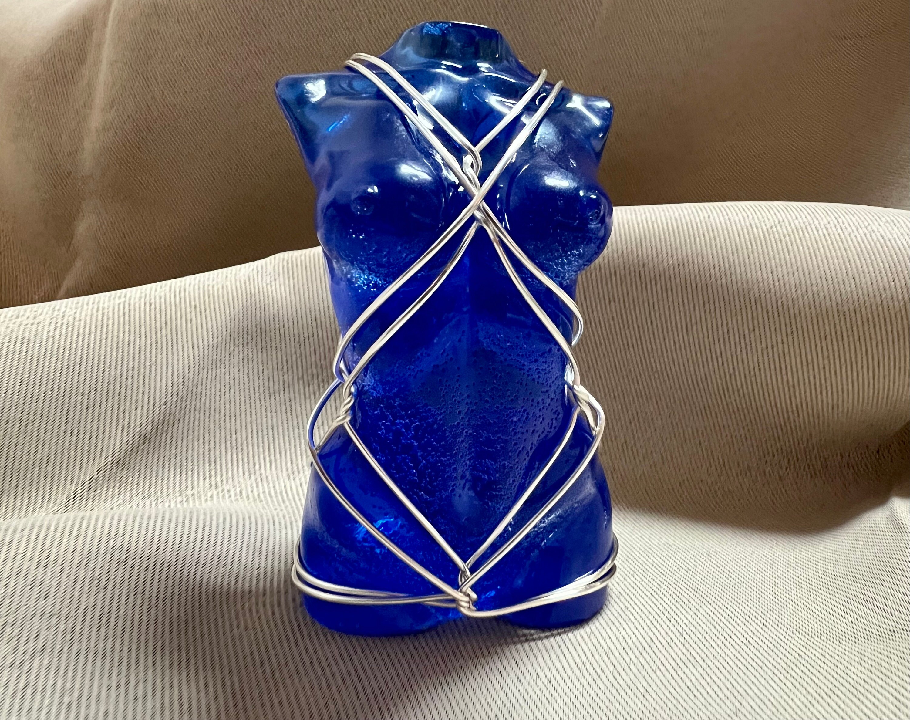 Sapphire Blue Shibari Woman Statue - Etsy
