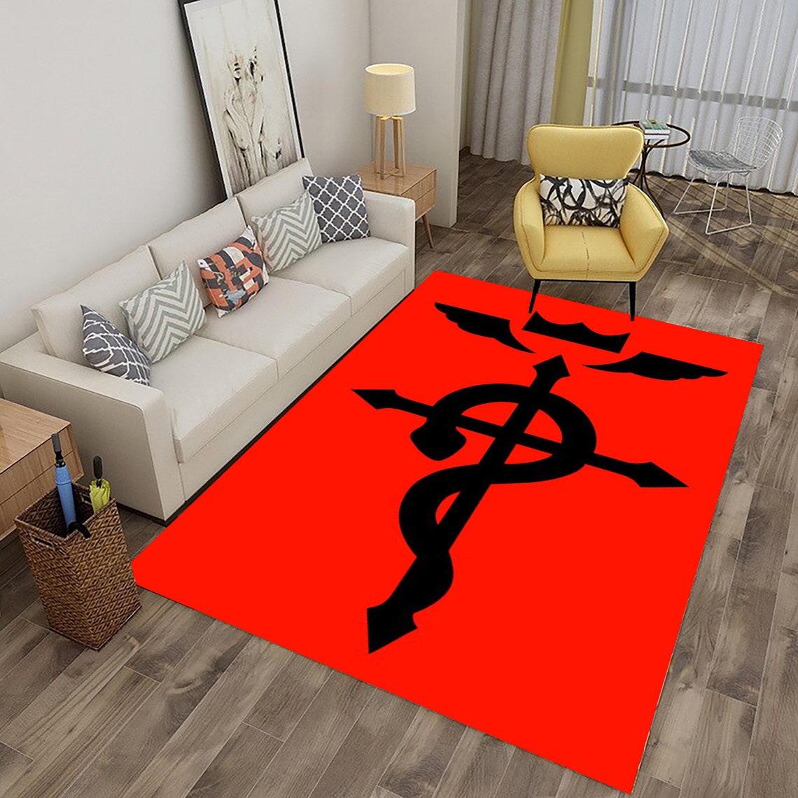 Transmutation Circle Rugfull Metal Rug Alchemist | Etsy