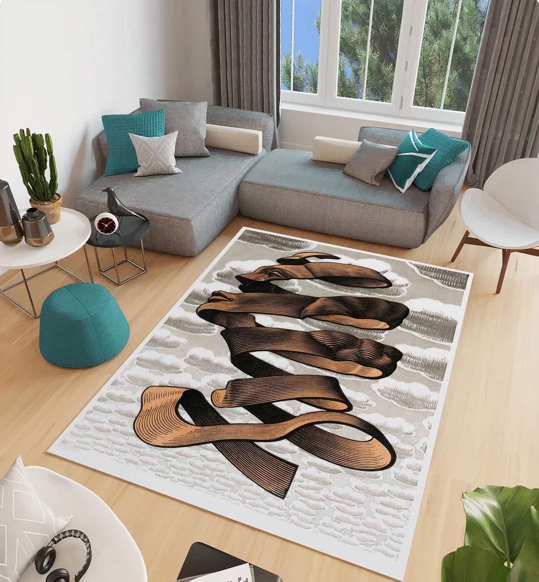 Abstract Rug,silhouette Rug,art Aesthetic Rug,rug for Living Room,rugs ...