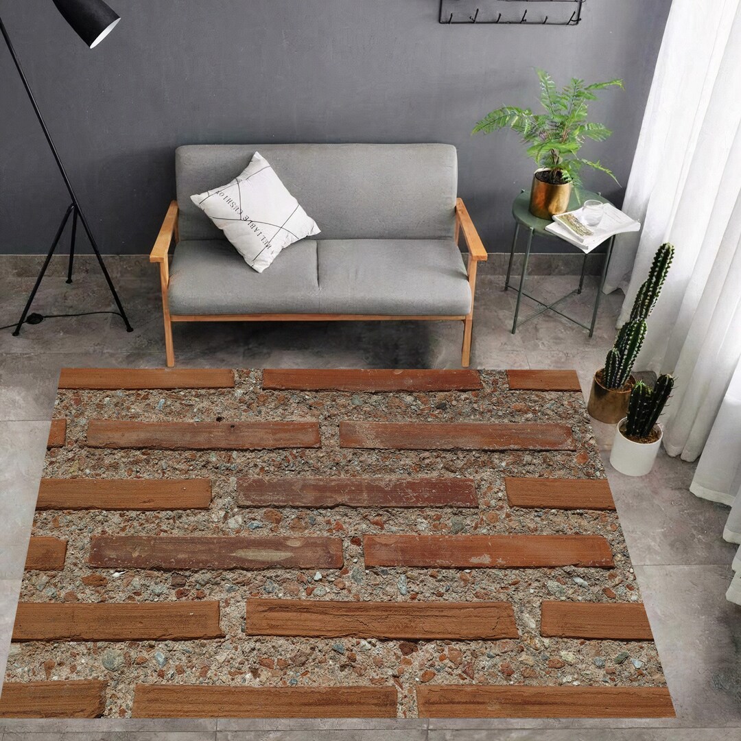 Brick Rug,living Room Rug,brick Pattern Rug,wall Pattern Rug,area Rug ...