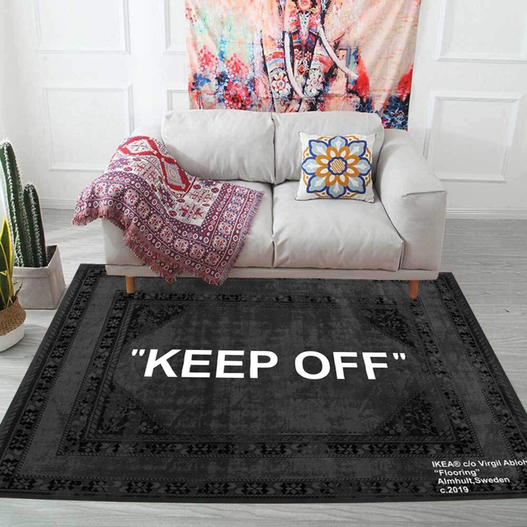 Keep off Rug Keep Off Keep Home Decorative Rug Chenille - Etsy