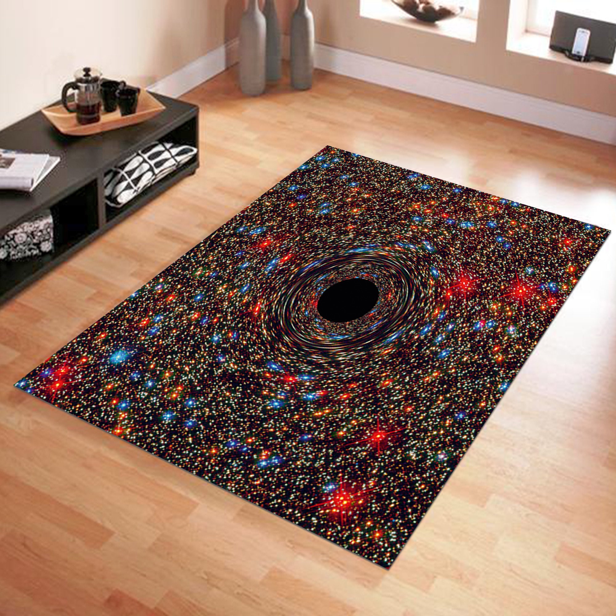 Home & Living Space Rug Colorful Rug Vortex Rug 3D Art,Living room rug ...