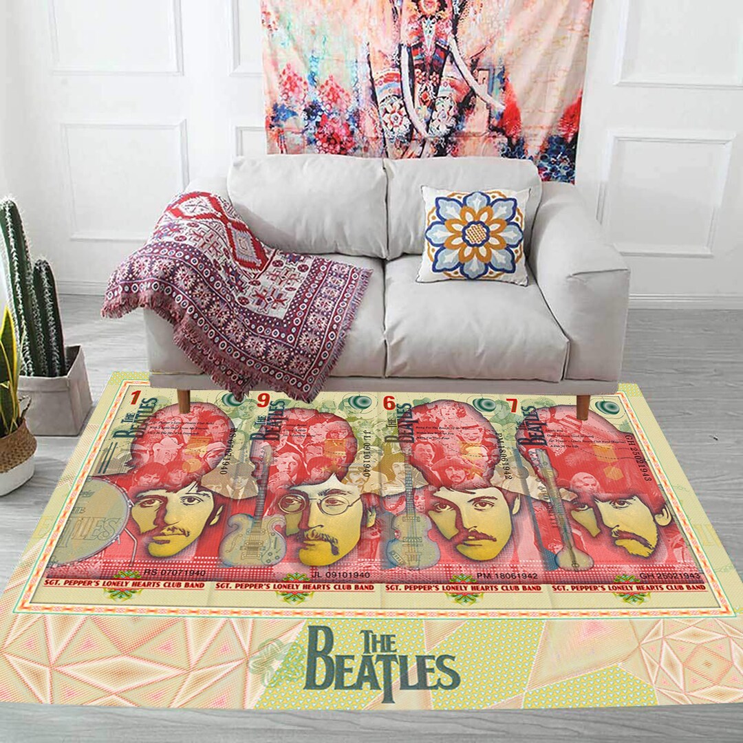 The Beatles Rugbeatles Rug Beatles Fan Rug Unique Rughome - Etsy