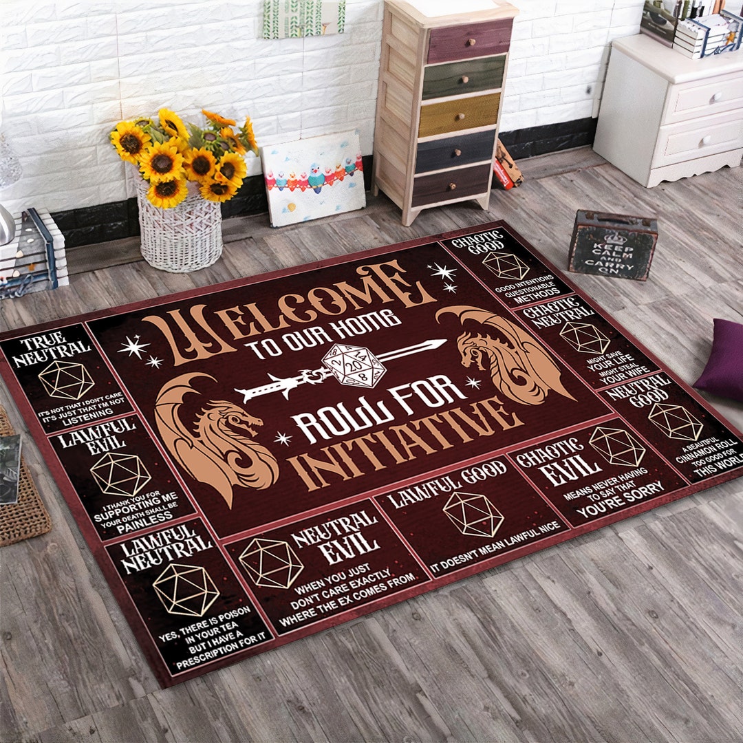 Dungeons Dragons Rug,dungeons Rug,dragon Rug,living Room Rug,custom Rug ...