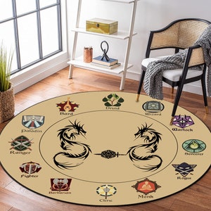 Dungeons Dragons Rug,dungeons Rug,dragon Rug,living Room Rug,custom Rug ...