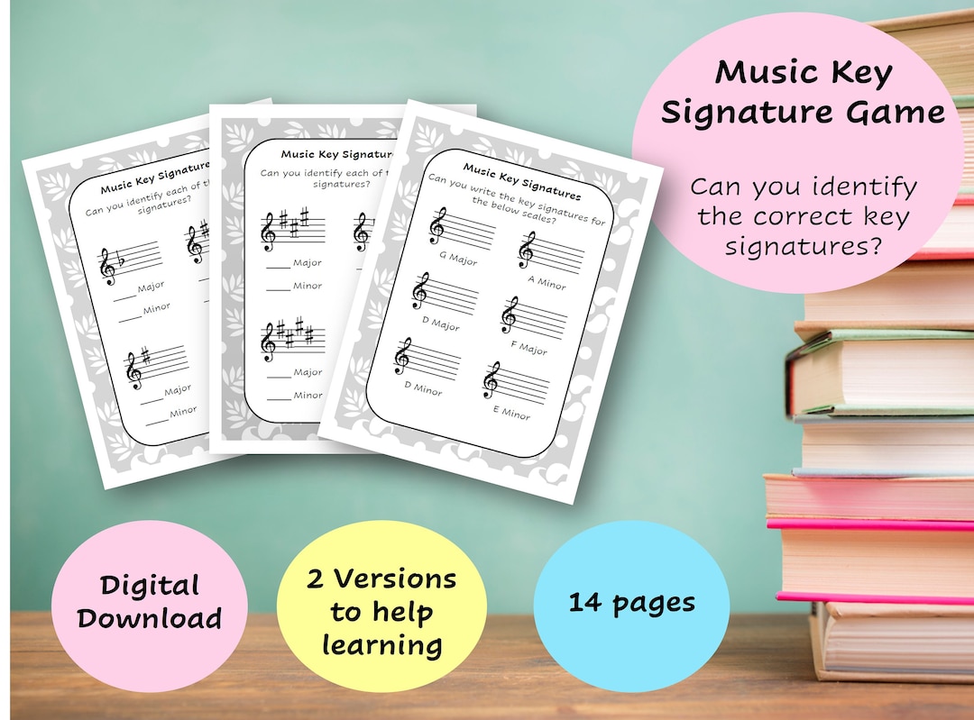Music Key Signature Activity | Printable Worksheets | Music for ...