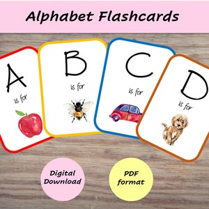 Printable ABC Alphabet Flashcards | Preschool Education & Learning ...