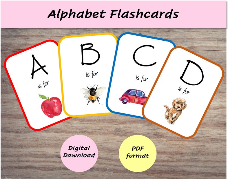 Printable ABC Alphabet Flashcards | Preschool Education & Learning ...