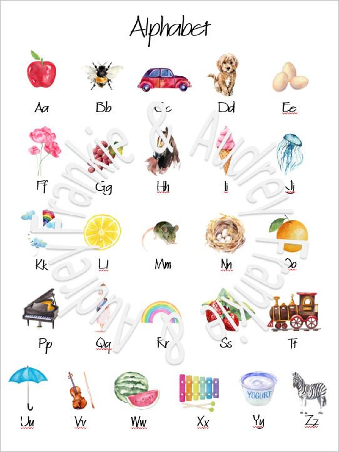 Printable ABC Alphabet Poster | Preschool Classroom Learning ...