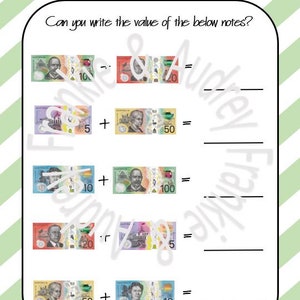 Australian Money Activity | Classroom Learning | Counting Activity ...