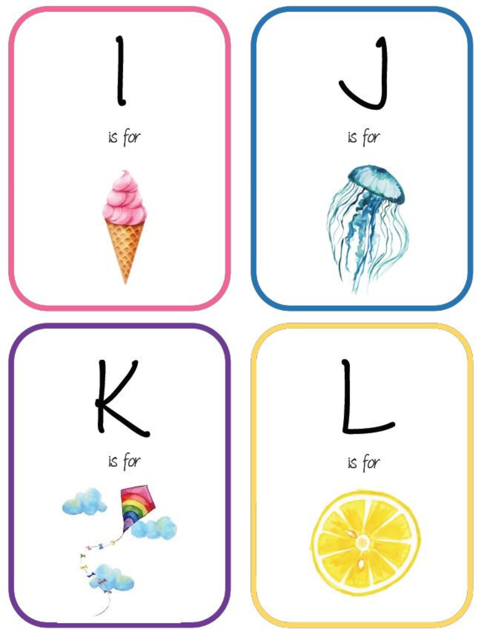 Printable ABC Alphabet Flashcards | Preschool Education & Learning ...