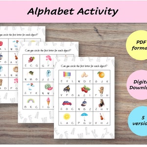 Printable ABC Alphabet Activity | Classroom Learning | Fun Game ...