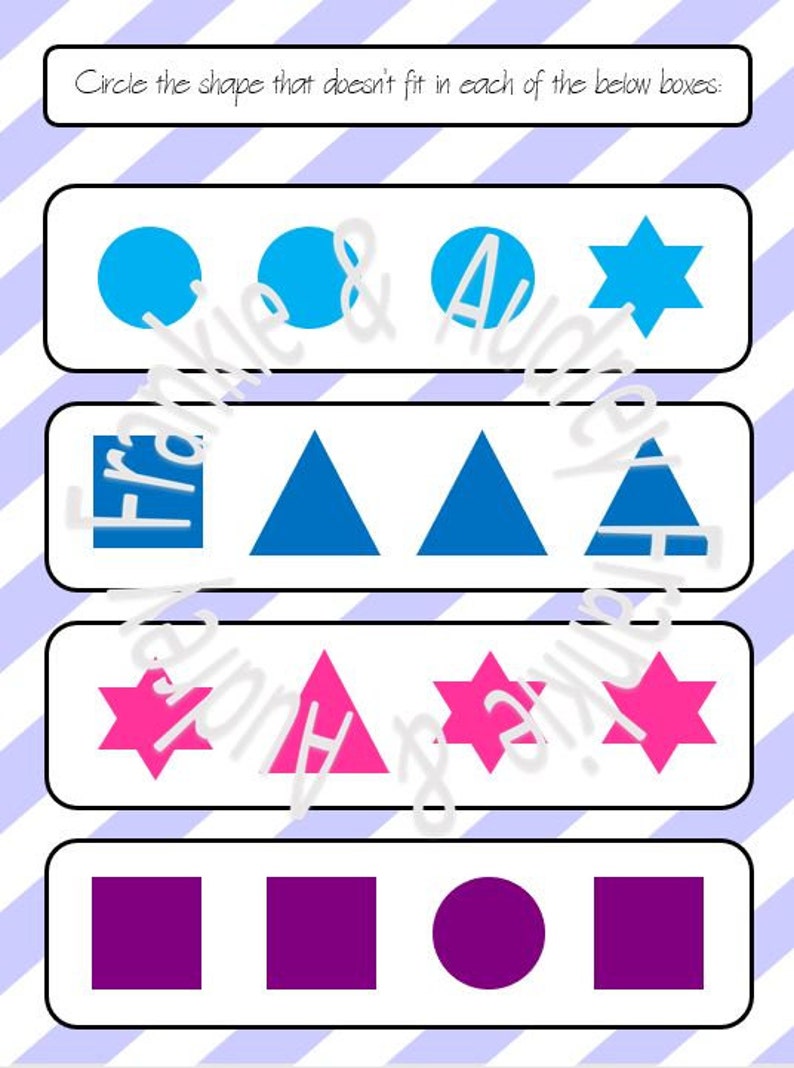 Odd One Out Activity | Classroom Learning | Montessori | Shapes ...