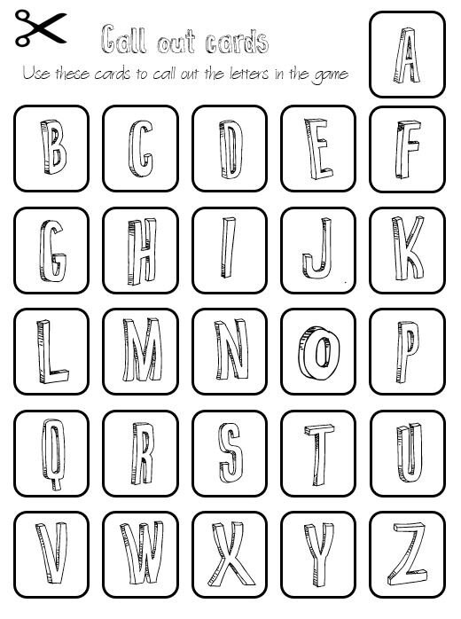 ABC Alphabet Bingo Uppercase | Fun Games | Classroom Learning | ABC ...