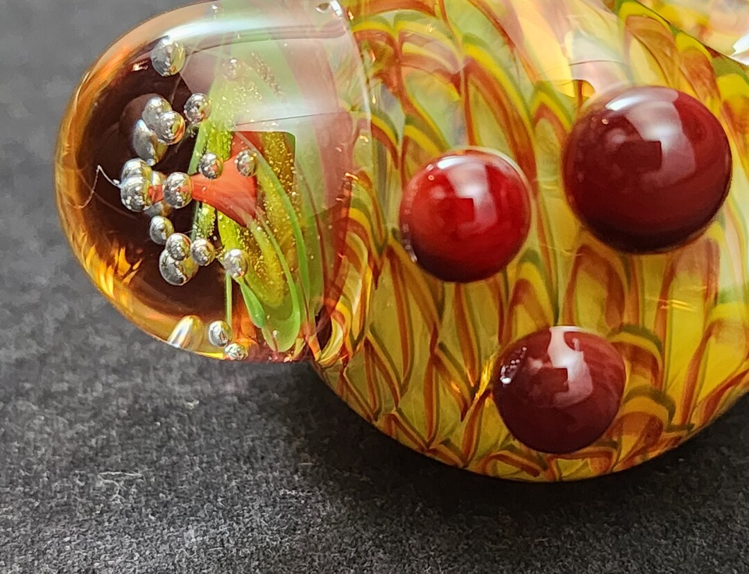 Rasta Coil Pipe With Implosion Marble - Etsy