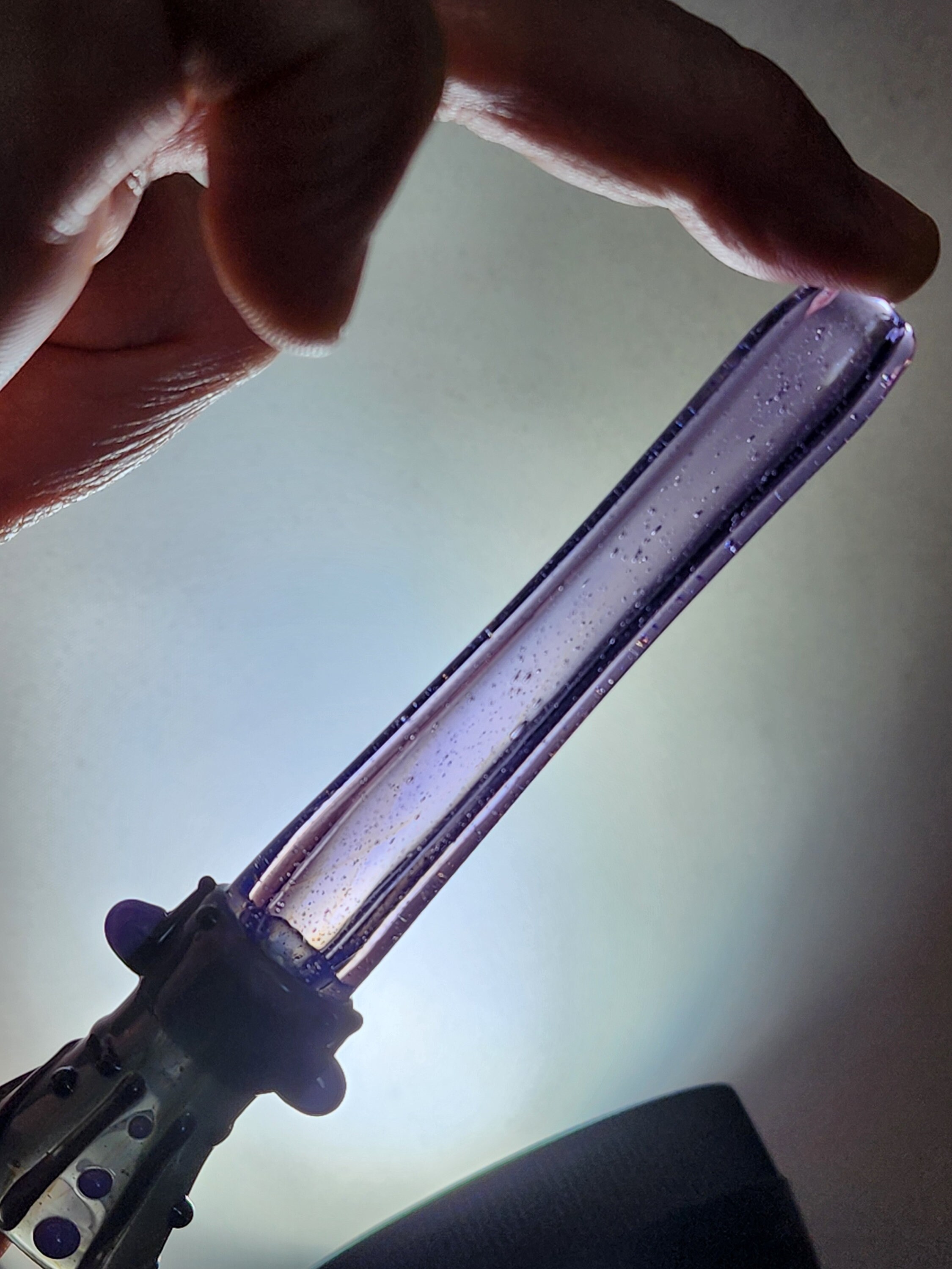 Purple Lightsaber Glass Chillum - Etsy