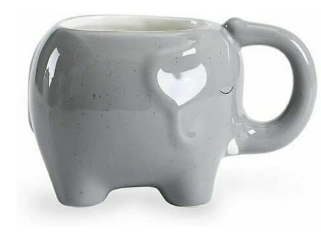 Elephant Shaped Tea Coffee Cup Mug Wildlife Animal Novelty - Etsy