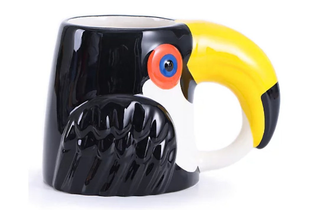 Toucan Shaped Ceramic Mug Tea Coffee Kitchen Novelty Tropical - Etsy
