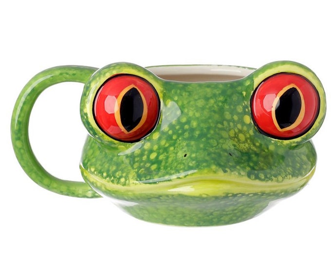 Grumpy Frog Mug Over the Garden Wall Inspired Ceramic Coffee Mug ...