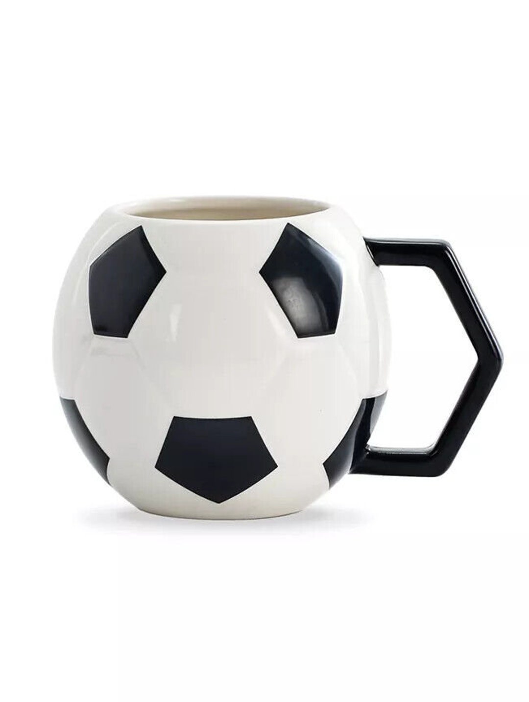 Football Shaped Soccer Mug Tea Coffee Cup 3D Shaped - Etsy UK