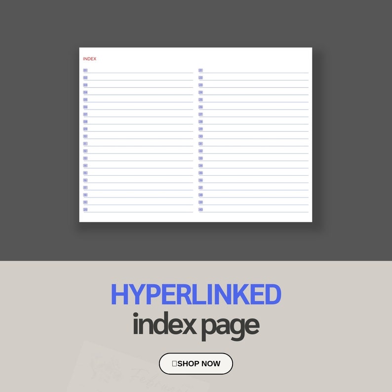 Digital Flashcards 40 Digital Hyperlinked Flash Cards 3 Minimal Layouts ...