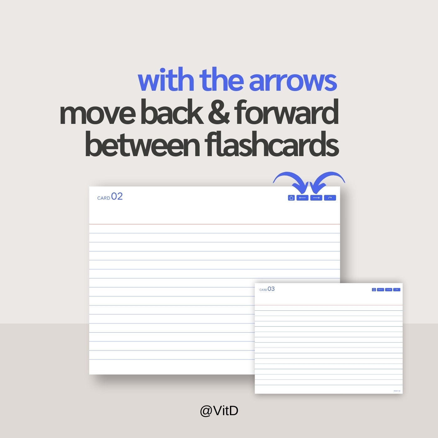 Digital Flashcards - 40 Digital Hyperlinked Flash Cards - 3 Minimal ...