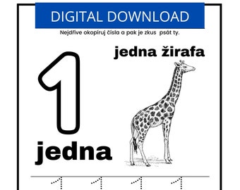 Czech Numbers - Etsy