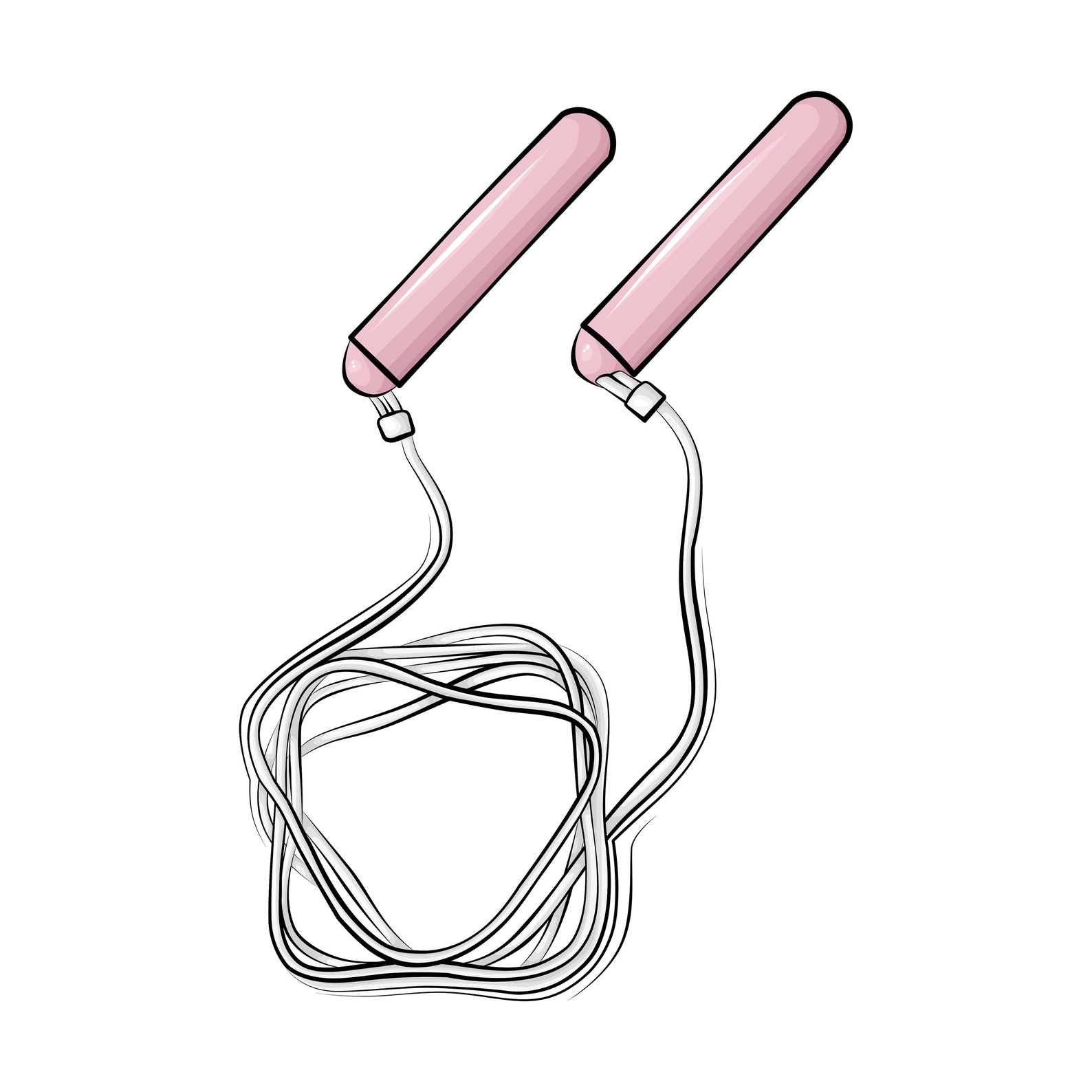 Printable Skipping Rope Illustration • Fitness Clipart • Workout Poster ...