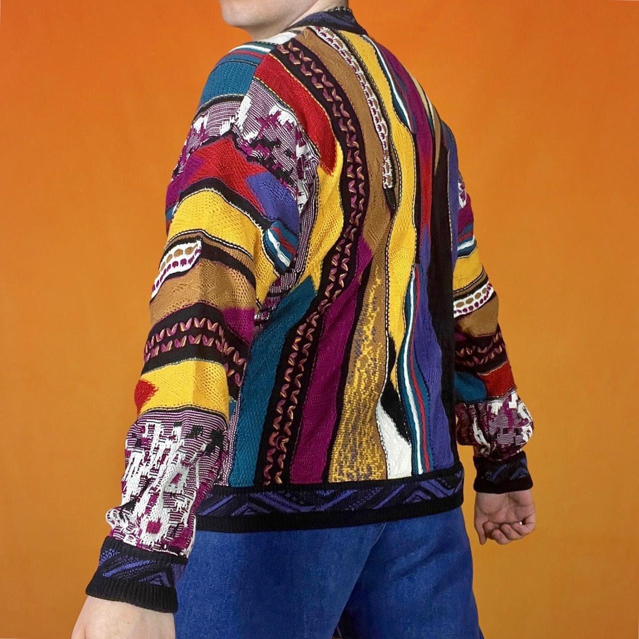 Vintage Coogi Style Funky Pattern Sweater Carlo Alberto Australian ...