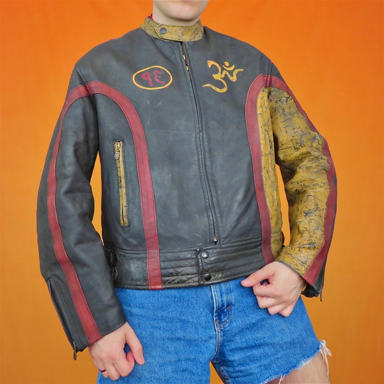 Rare Vintage BELSTAFF Free Tibet Leather Biker Jacket Daytona Racing ...