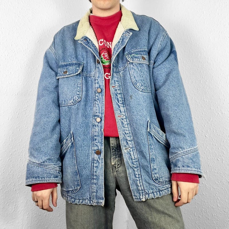 Grunge Denim Jacket - Etsy