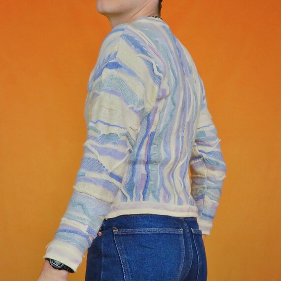 Vintage Coogi Style Australian 3D Geometric Textured … - Gem