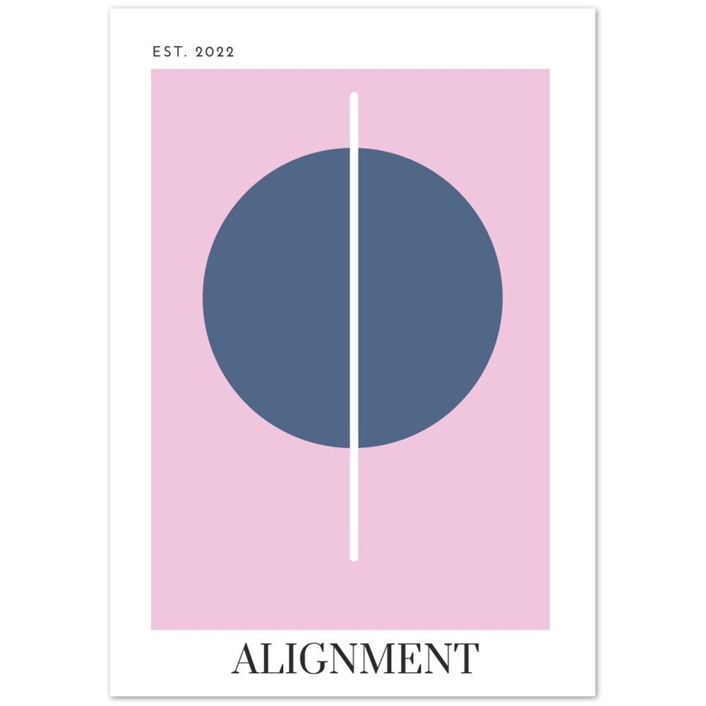 Alignment Poster Self Care Abstract Art Digital Print Home Decor Home ...