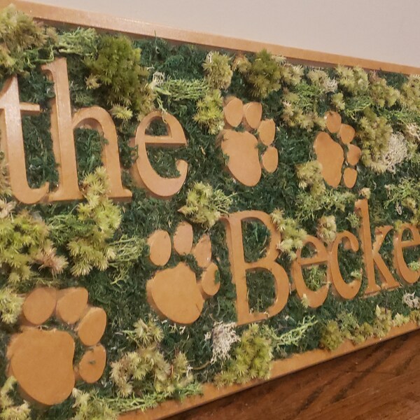 Moss Sign - Etsy