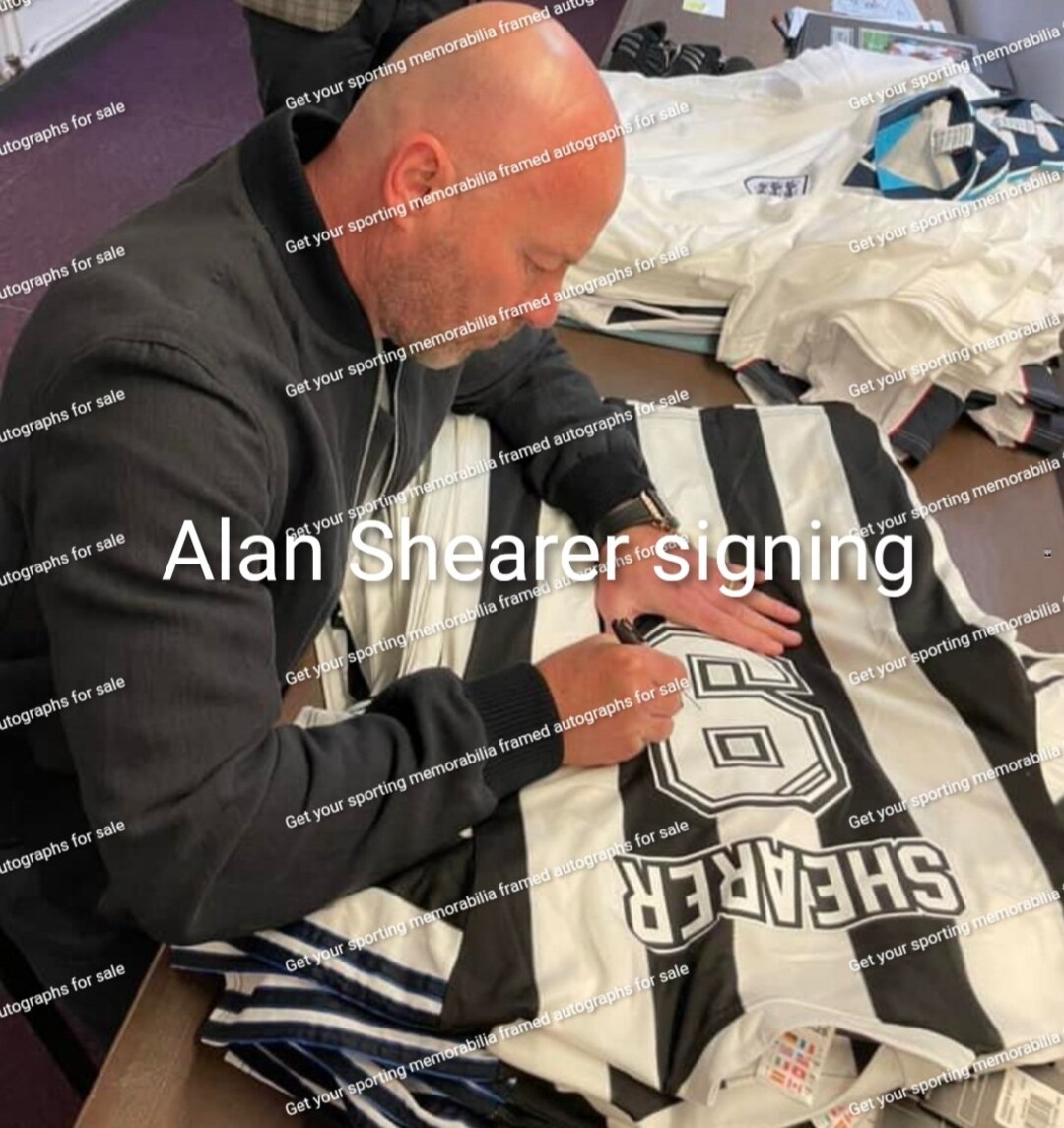 Alan Shearer Signed Newcastle United Shirt - Etsy UK
