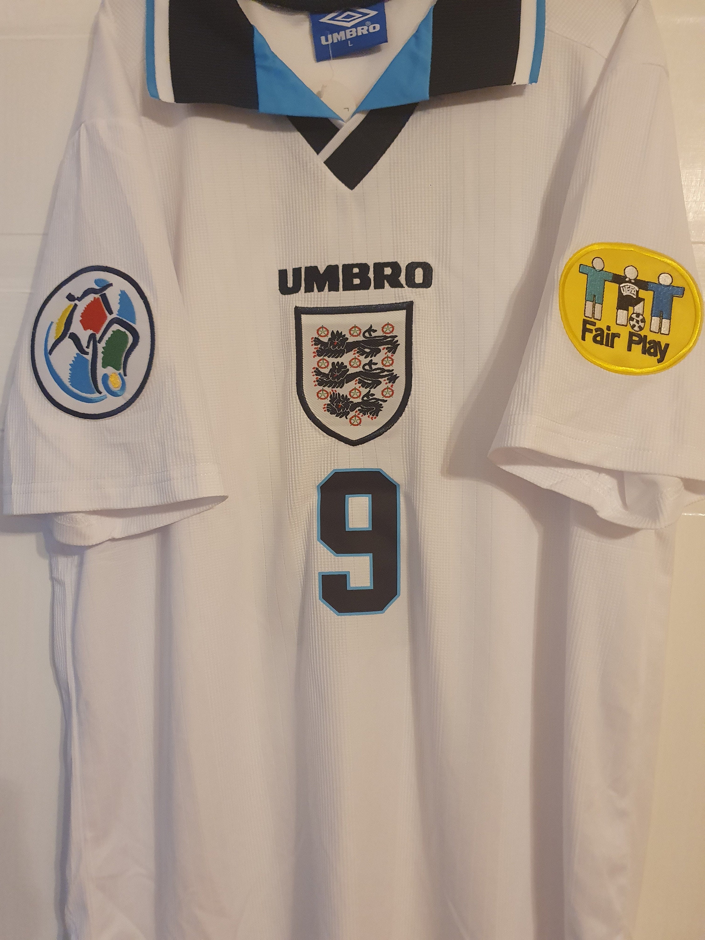 Alan Shearer Signed England Euro 96 Shirt - Etsy