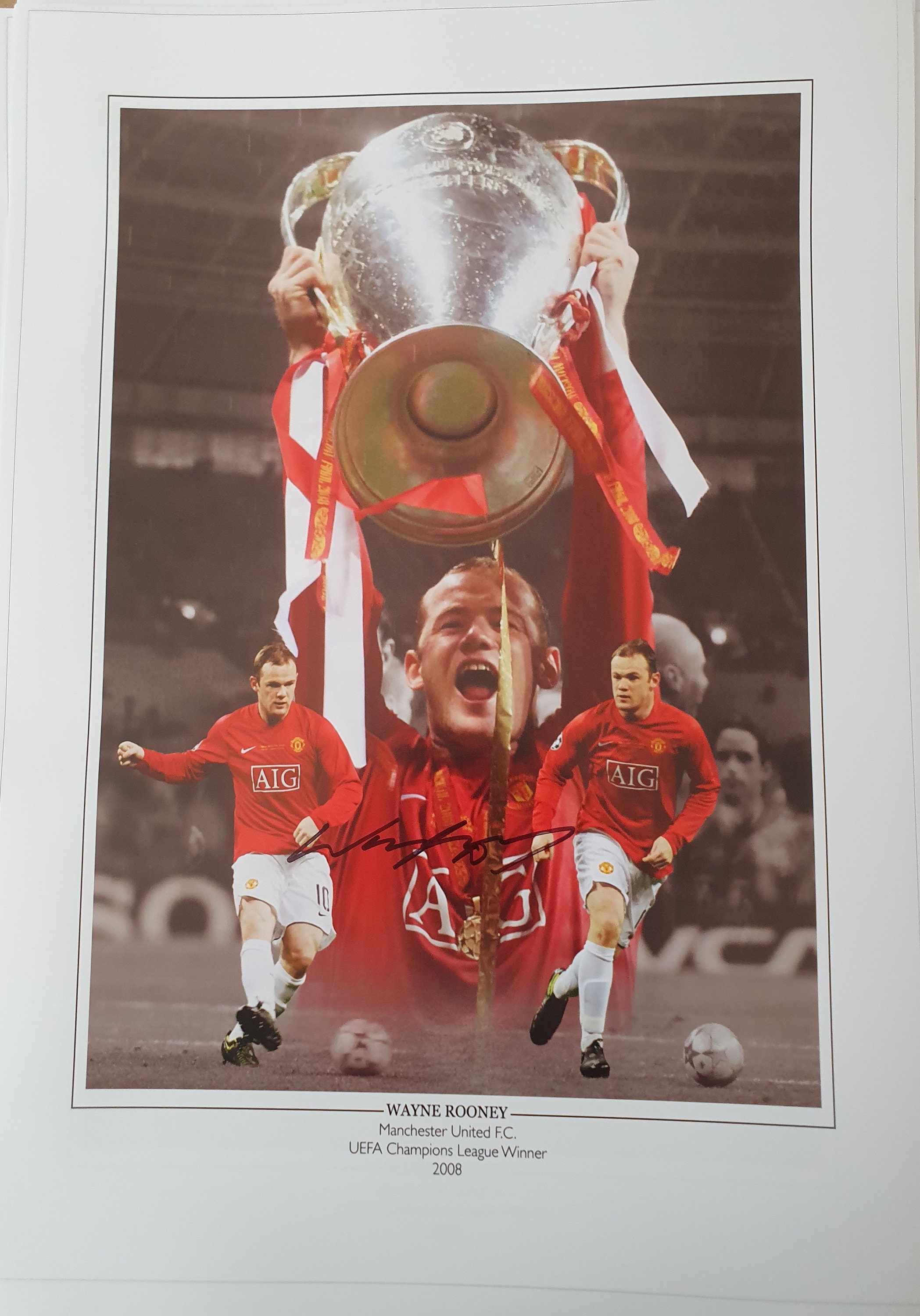 Wayne Rooney Signed Poster - Etsy