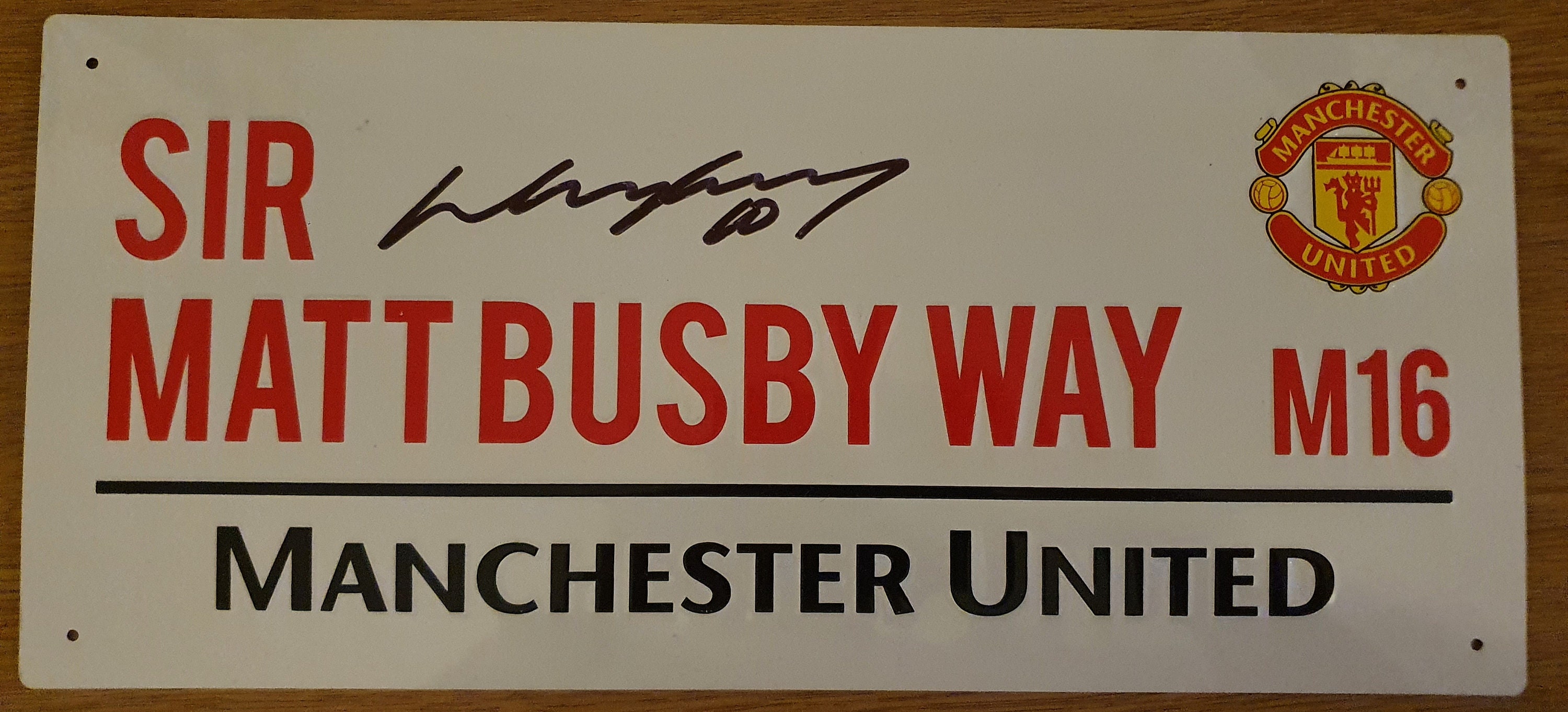 Wayne Rooney Signed Metal Road Sign. - Etsy