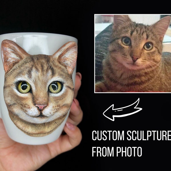 Polymer Clay Cat - Etsy
