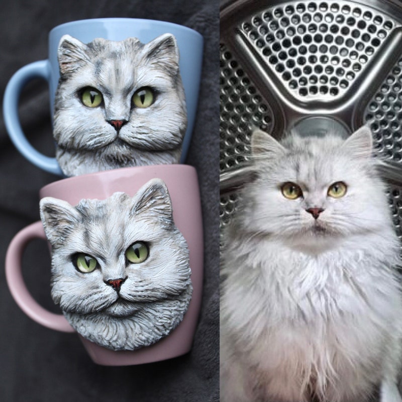 Polymer Clay Cat - Etsy