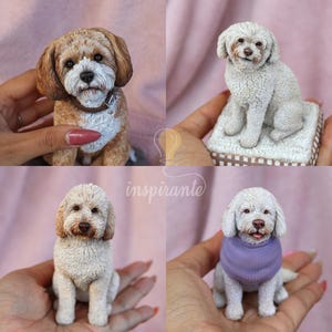 Custom Dog Sculpture - Handmade Dog Figurine - Polymer Clay Pet ...