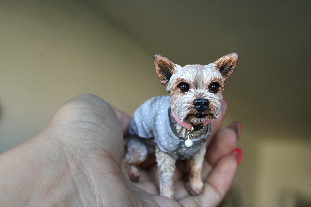 Custom Dog Sculpture - Handmade Dog Figurine - Polymer Clay Pet ...