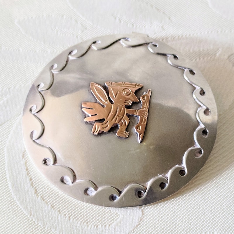 Peruvian Silver Broochs - Etsy UK