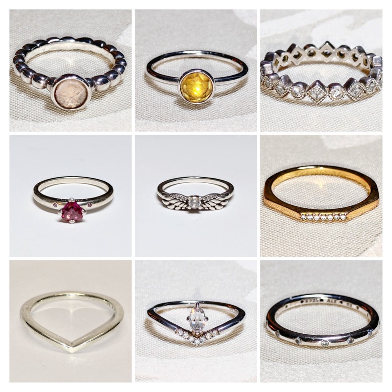 Pandora Sterling Silver Rings - Etsy