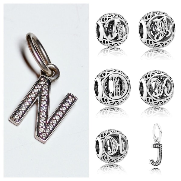 Pandora Dangling Initial Charms - Etsy