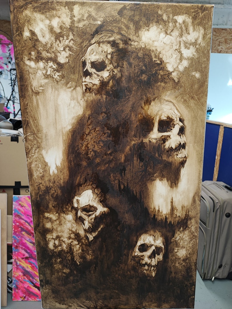 The Four Original Gothic Oil Painting. Horror Macabre Art - Etsy