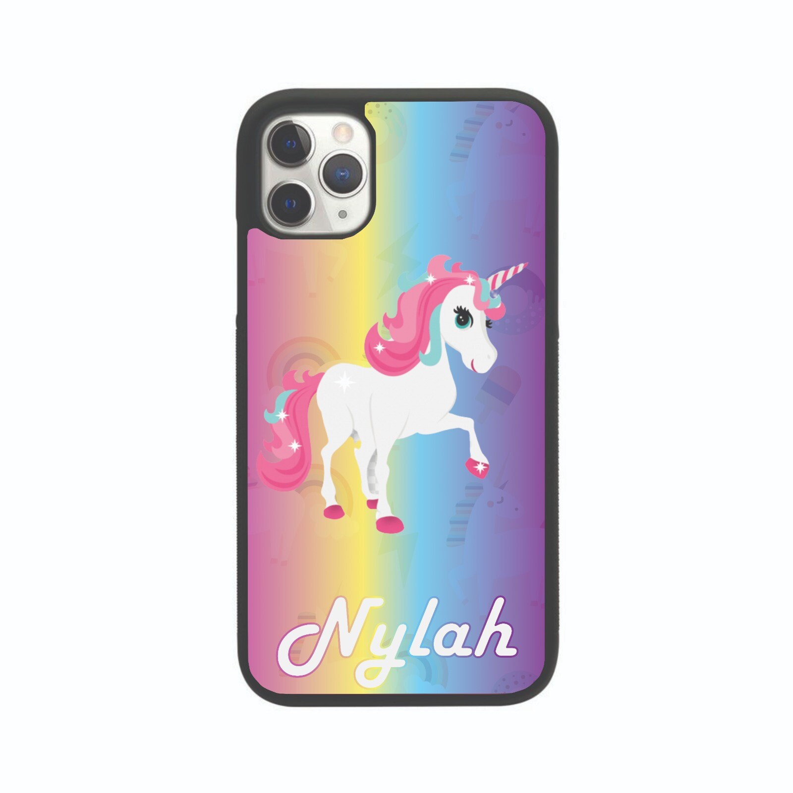 Rainbow Unicorn Personalised Case - Etsy