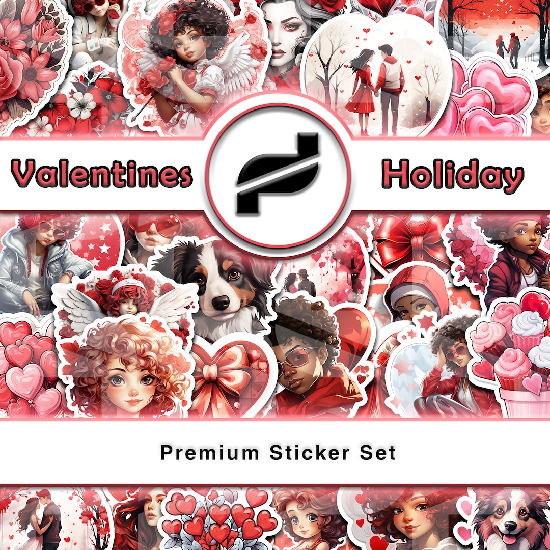 10 Valentines Love and Hearts Collection Various Art Style and Colors ...