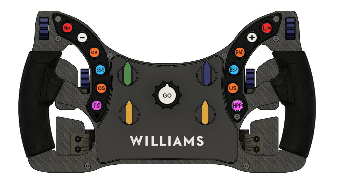 Williams F1 Steering Wheel 3D Model: Sim Racing DIY Project *digital ...