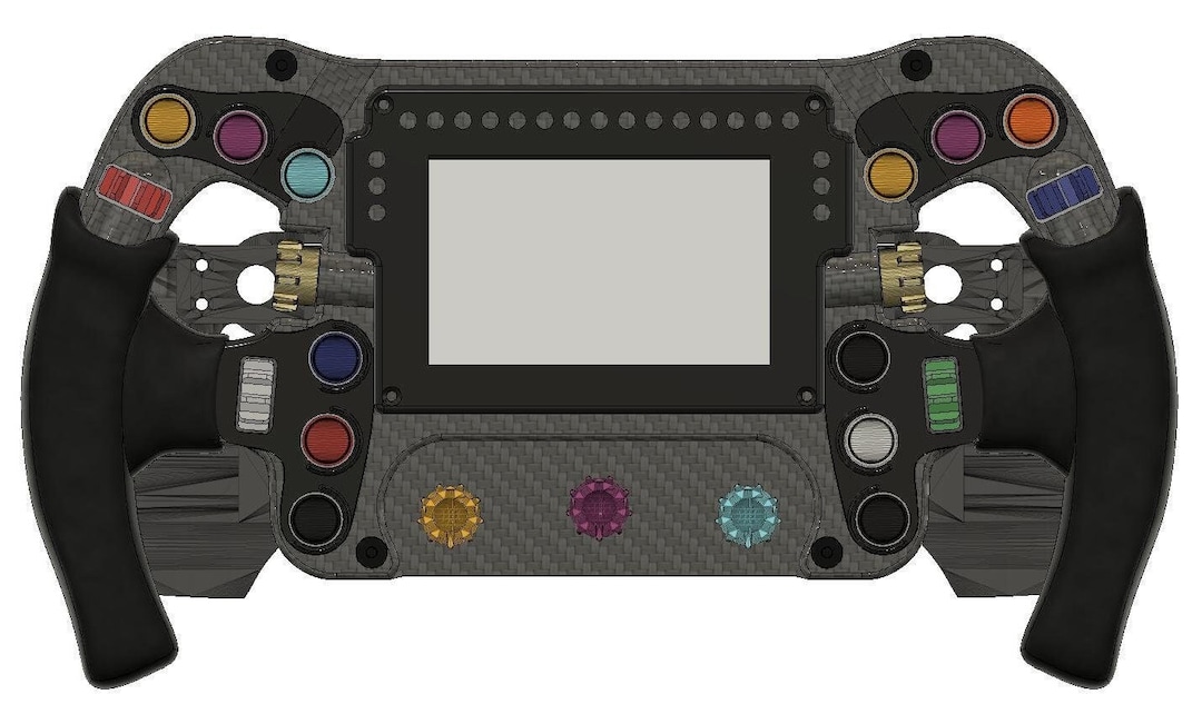 3d Model MERCEDES F1 STEERING WHEEL Tactile for Sim Racing - Etsy